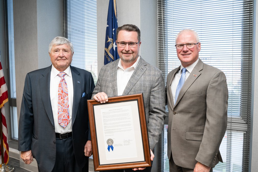 Kevin Tanner recognized by state transportation board - Dawson County News